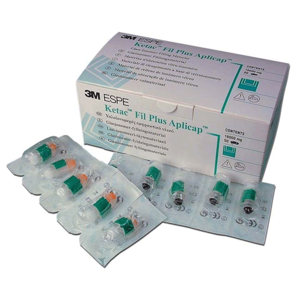 Ketac-Fil Plus Aplicap Glass Ionomer Anterior Restorative, Self-Cure ...